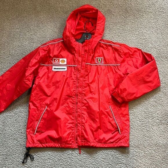 Ferrari | Jackets & Coats | Ferrari Raincoat Kidswindbreaker Jacket ...